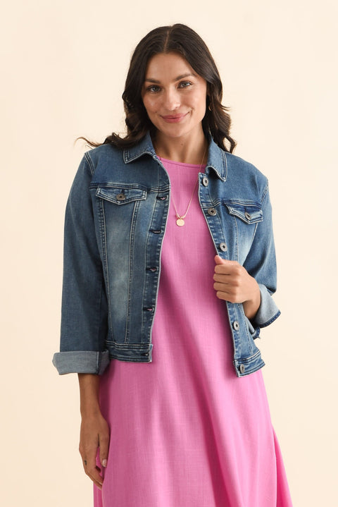 Women's Denim Jackets NZ - Blue Bungalow NZ