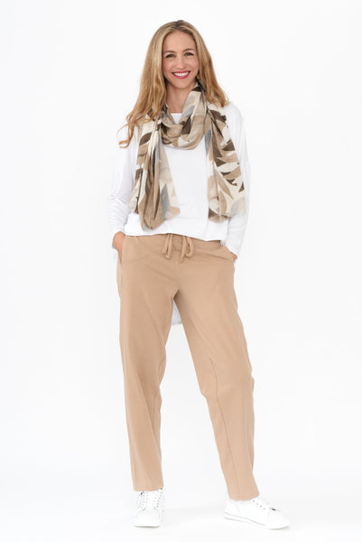 Daisy Mocha Seam Detail Sweatpants - Blue Bungalow NZ