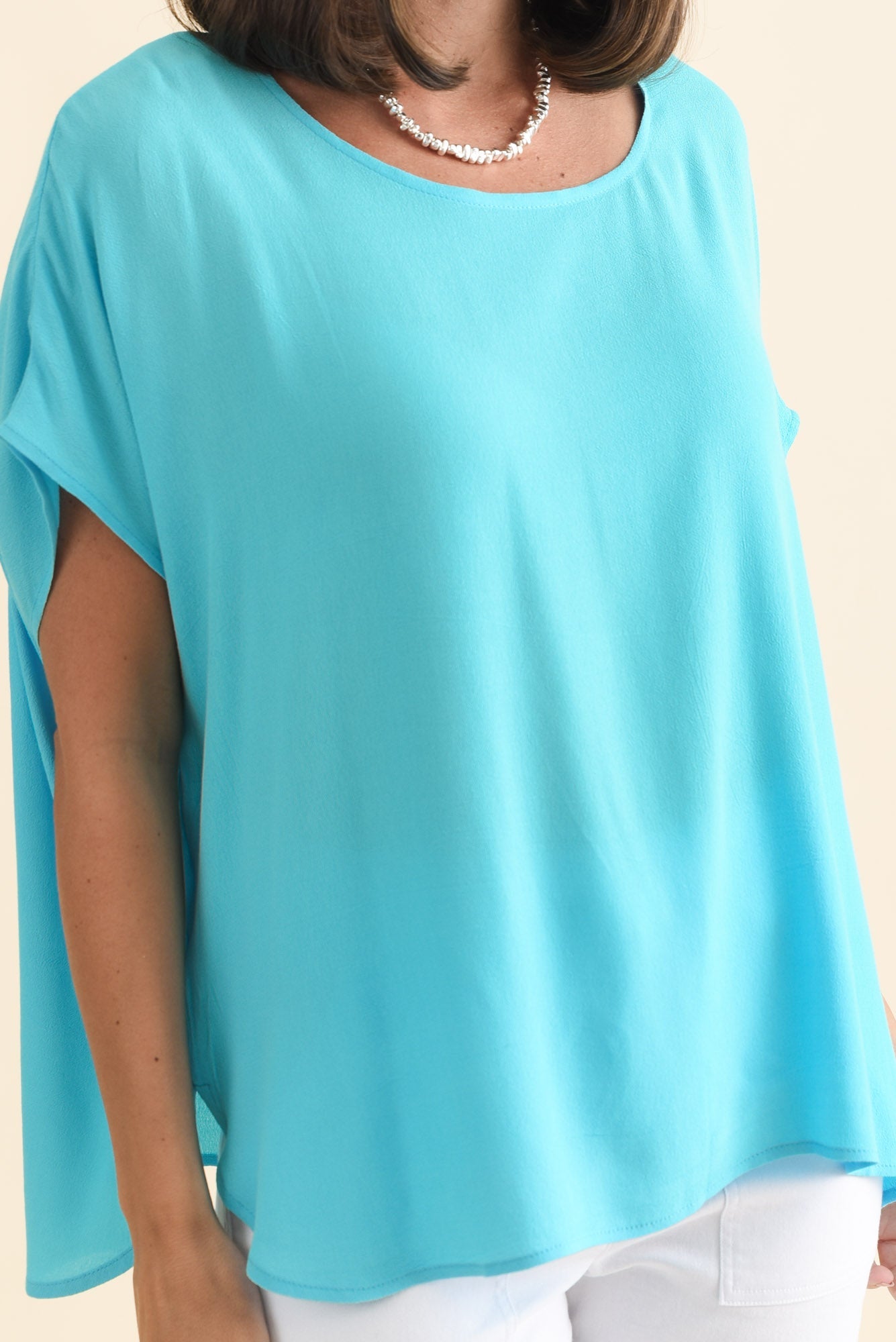 Sali Blue Drape Top - Blue Bungalow NZ